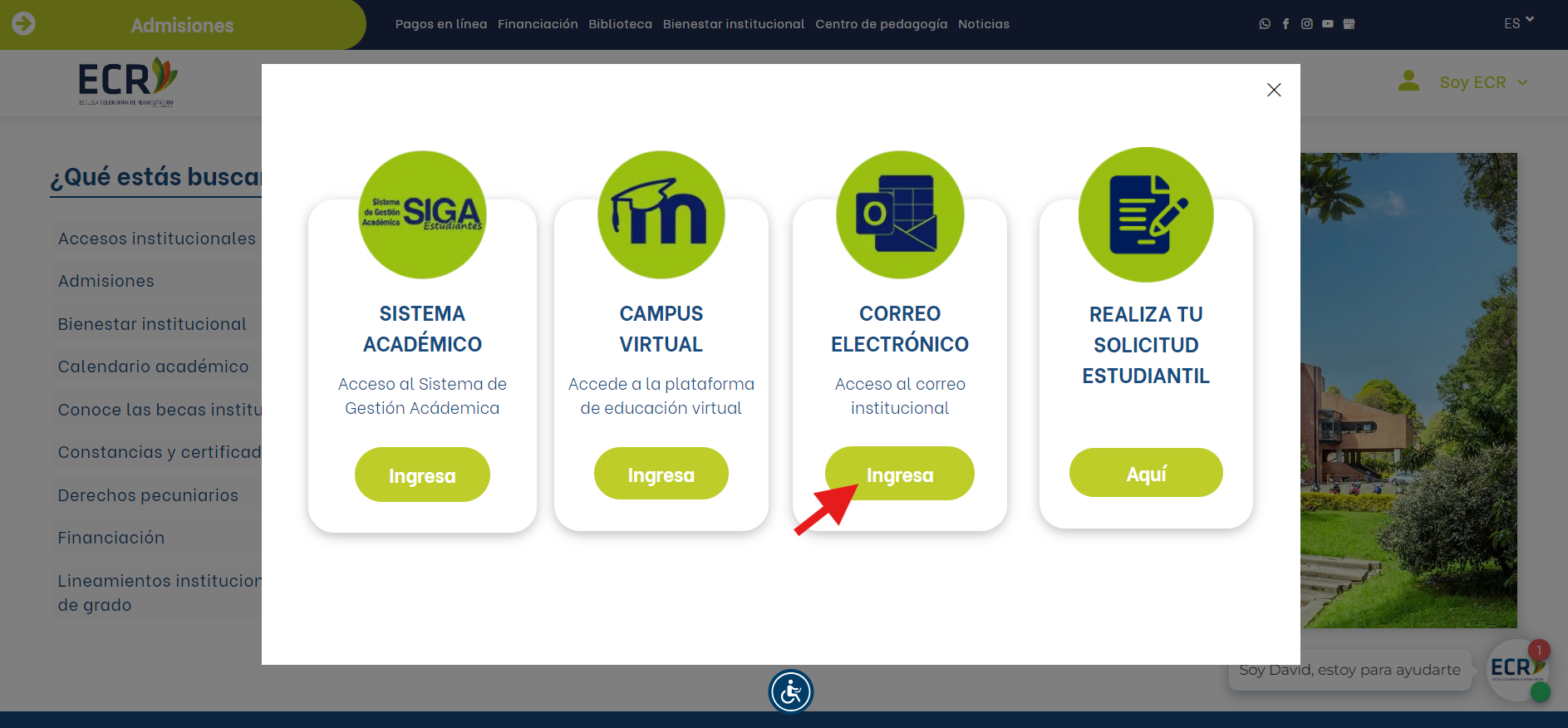 ¿Cómo Ingresar al Correo Institucional Office 365 de la ECR?
