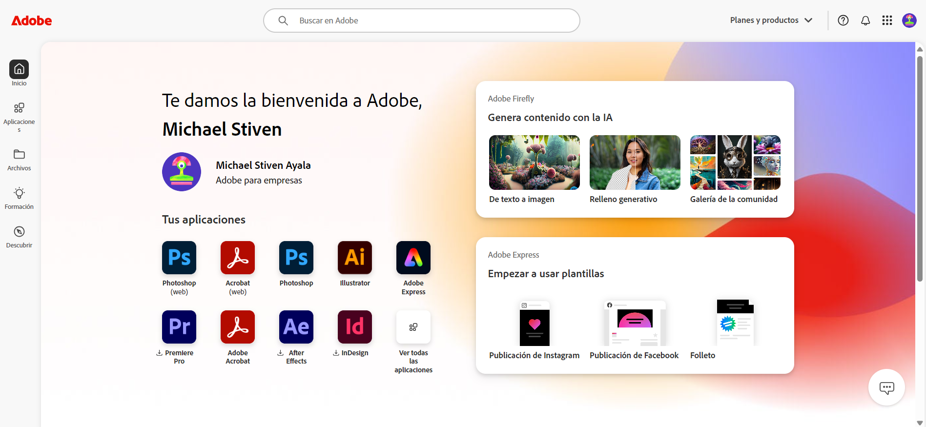 Descargar e Instalar Adobe Creative Cloud